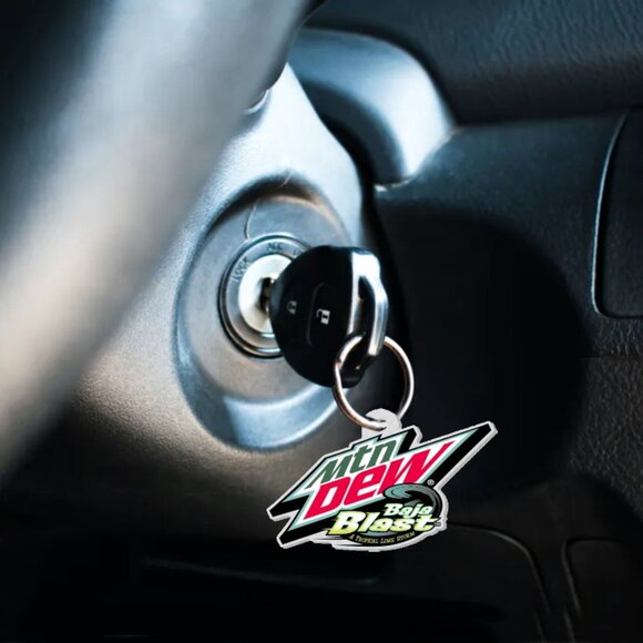 Other | Rare Mtn Dew Baja Blast Keychain Or Backpack Charm Mt Mountain ...